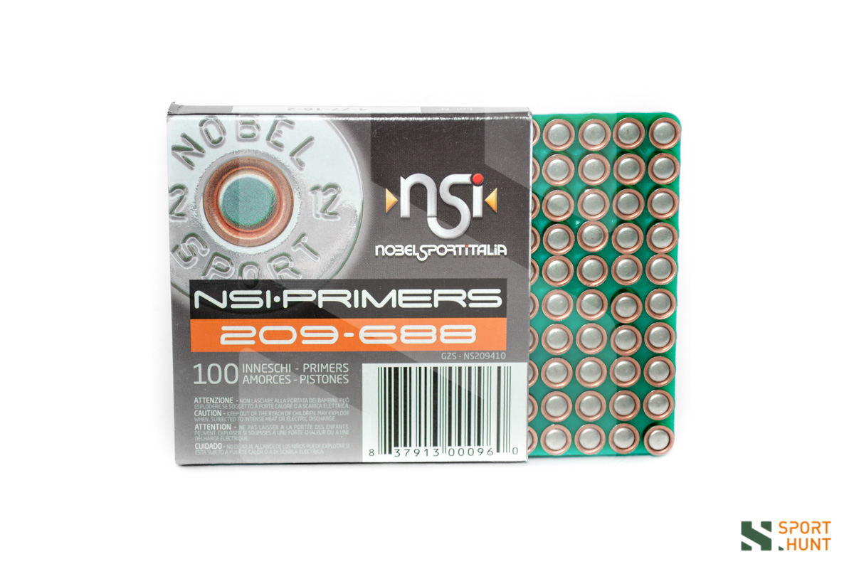 Inneschi NSI Nobel Sport Italia Primers 209-688 - 100 pz | Sport Hunt